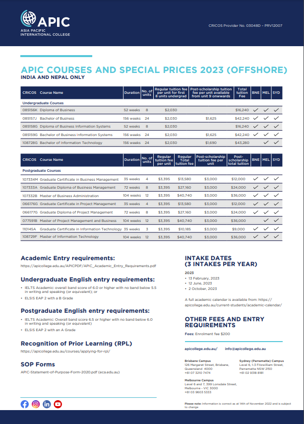 apic-course-and-special-prices-2023-offshore – Education Centre of ...